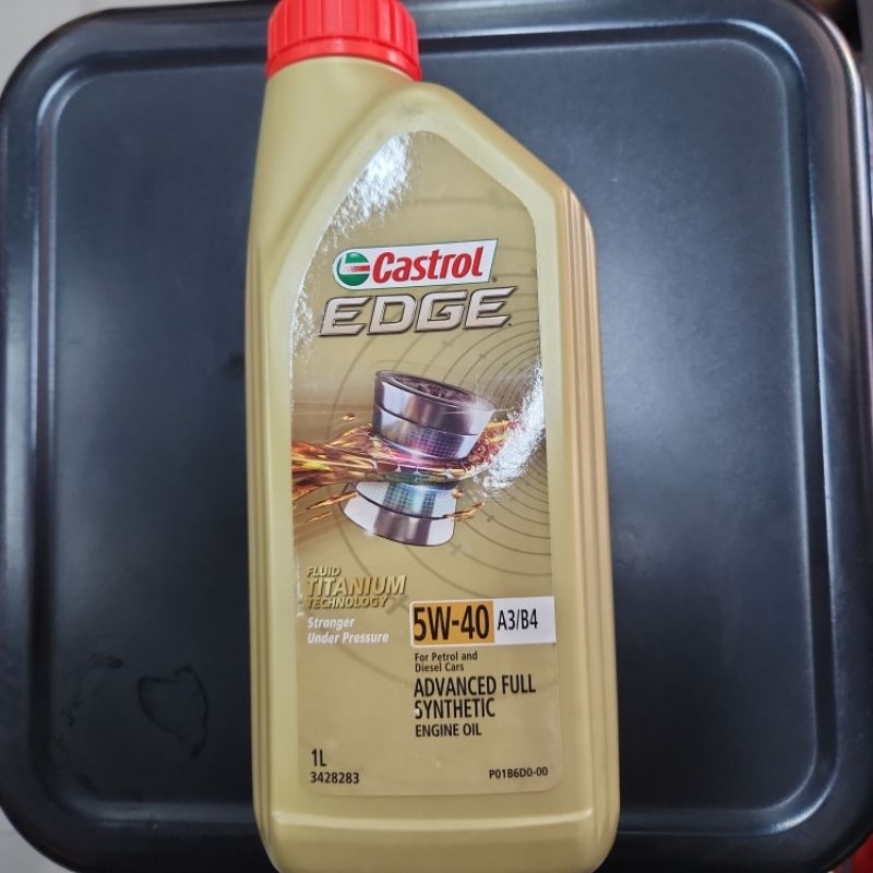 Jual Oli Castrol Edge Full Synthetic Petrol/Diesel 5W-40 1L Original | Shopee Indonesia