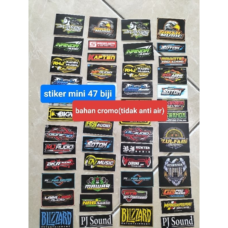 Jual STIKER SOUND | STIKER AUDIO | STIKER SOUNDSYSTEM | STIKER PACK | STIKER CROMO ISI 47 BIJI ...