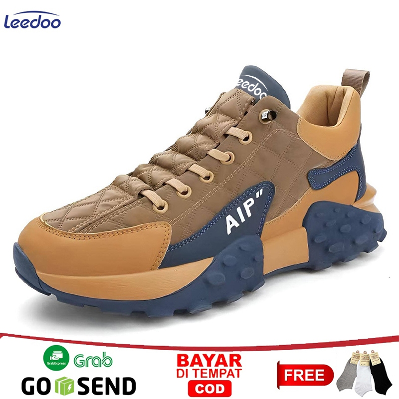 Jual Leedoo Sepatu Olahraga Pria Sepatu Pria Casual Sneakers Fashion Cowok Kekinian Sport Shoes ...