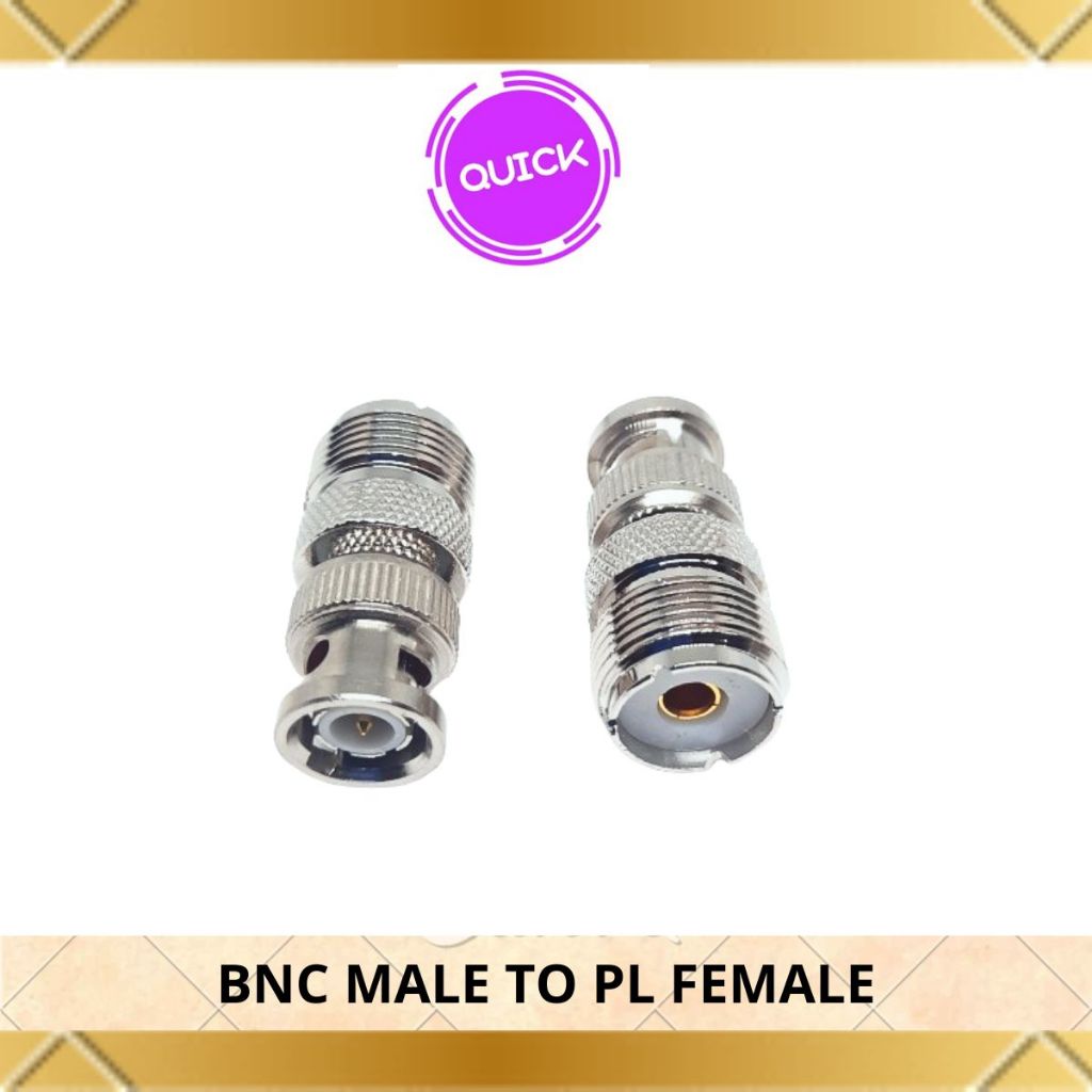 Jual Konektor Adapter BNC male to PL female cocok untuk sambungan Rig | Shopee Indonesia