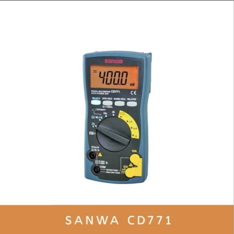 Jual SANWA CD771 Multitester Digital Sanwa CD 771 Alat Ukur AVO Meter ...