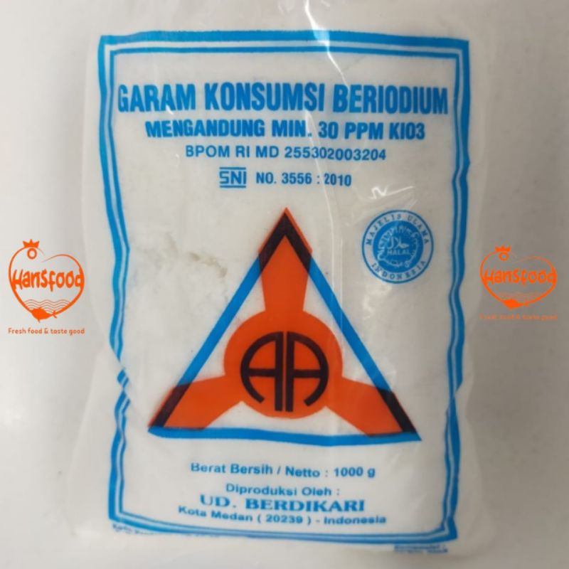 Jual Garam Halus A-A 250 gr / 1 kg | Shopee Indonesia