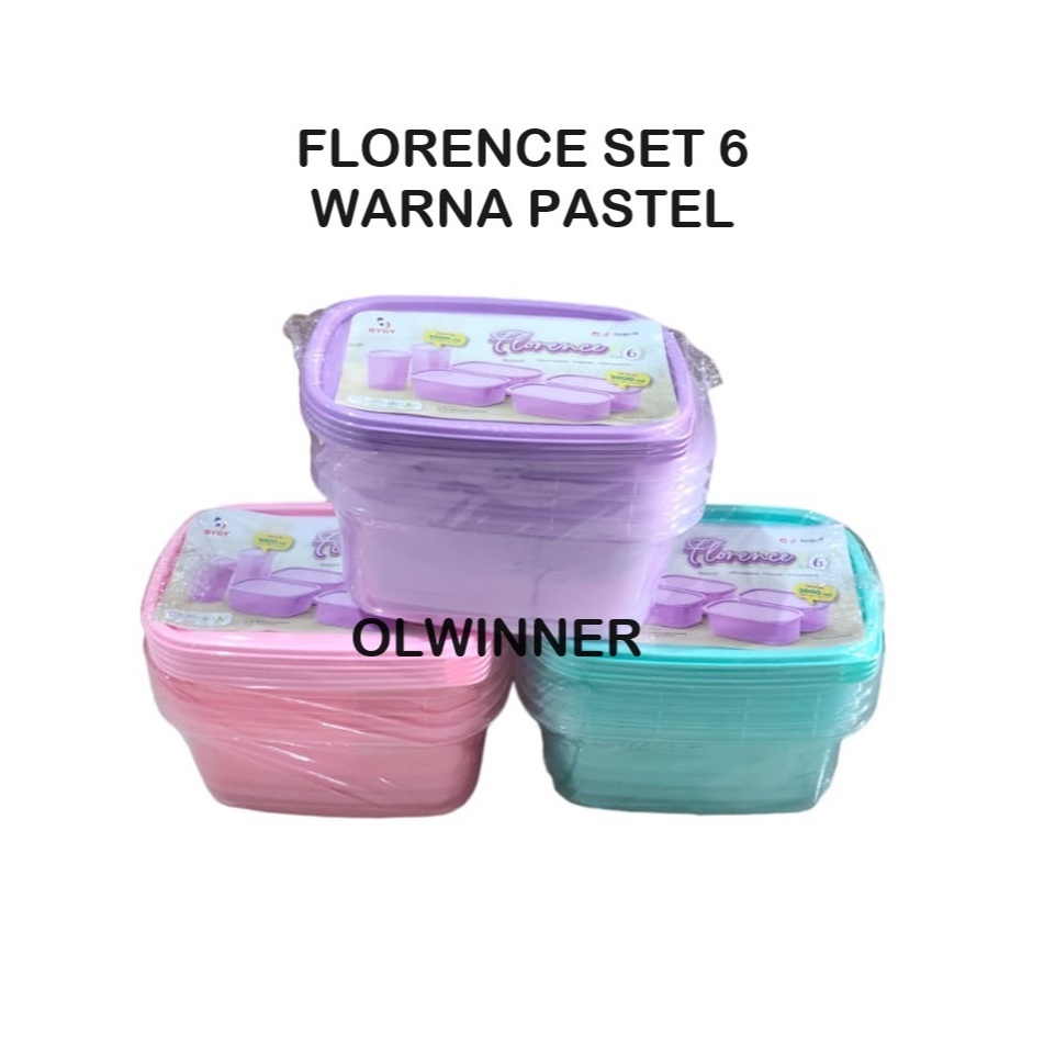 Jual Toples Plastik FLORENCE SET 6 WARNA PASTEL / Toples Kue / Toples Cemilan/ Tempat Wadah ...