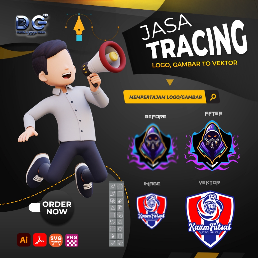Jual Jasa Tracing Gambar ke Vektor Profesional | Cepat & Akurat – DC ID ...