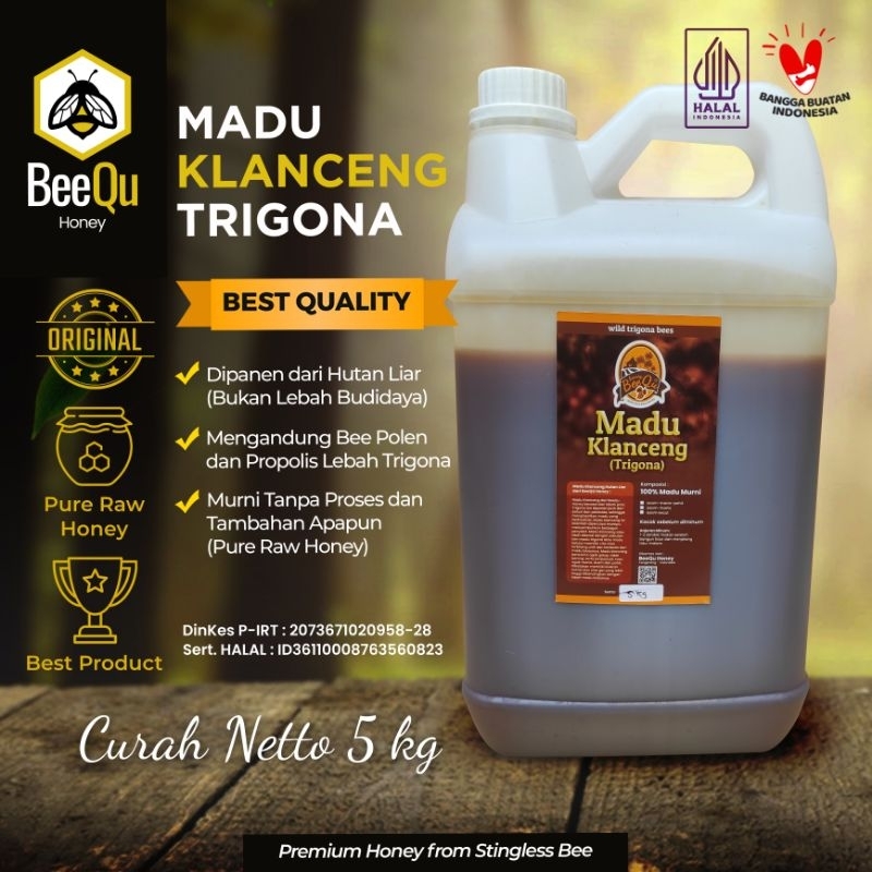 Jual Madu Klanceng Trigona Kelulut Grosir Curah 5KG Asli Murni 100% ...