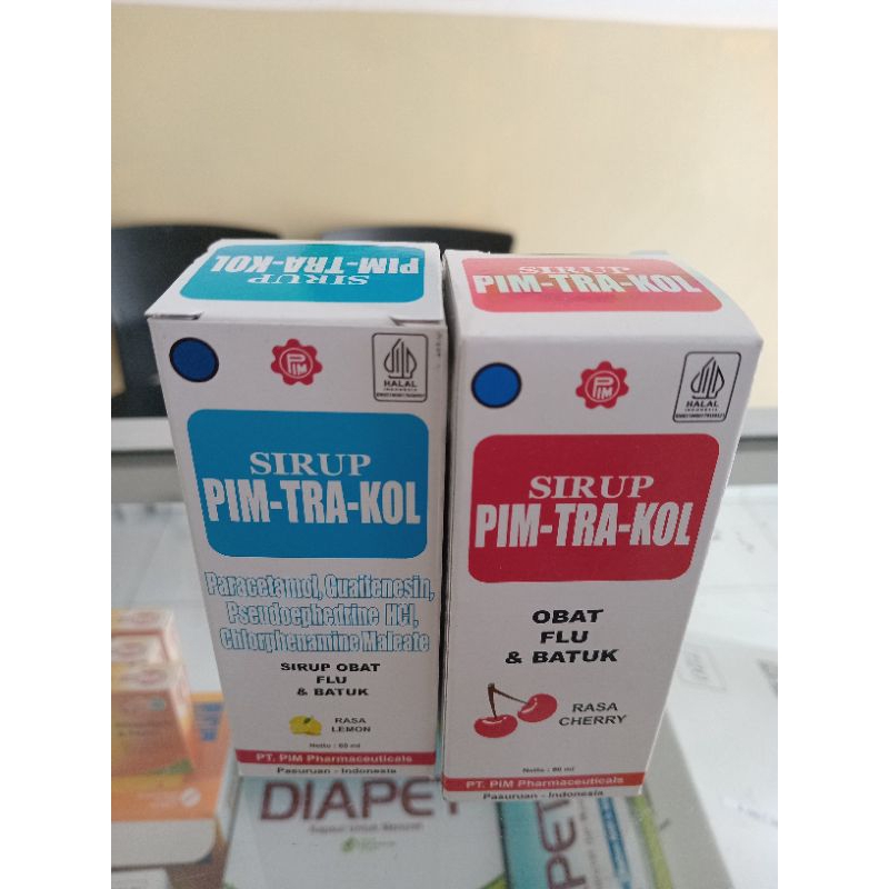 Jual PIMTRAKOL sirup netto 60ml Rasa Cerry dan Lemon | Shopee Indonesia