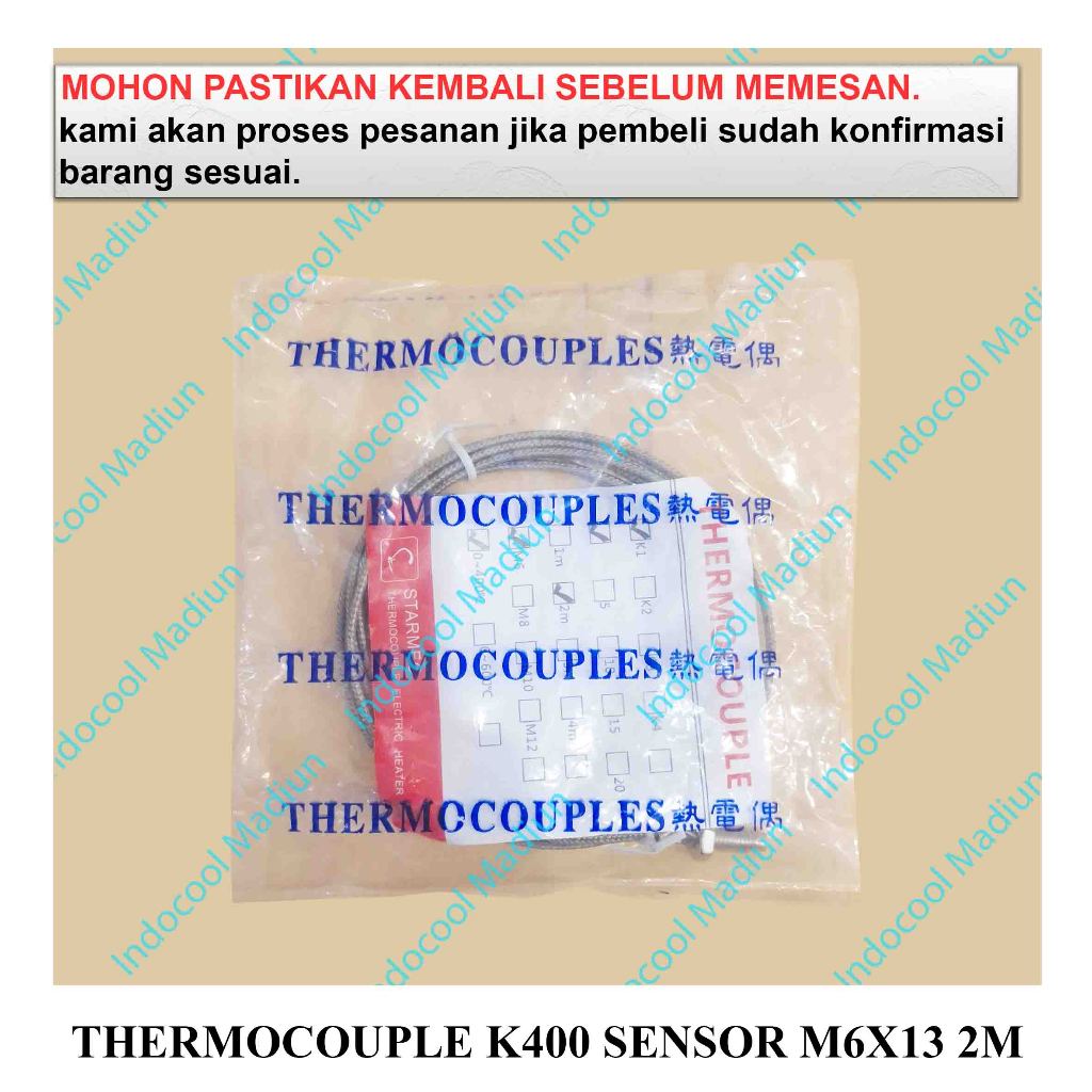 Jual SENSOR THERMOCOUPLE / TERMOKOPEL / PENGUKUR SUHU / THERMOCOUPLE ...