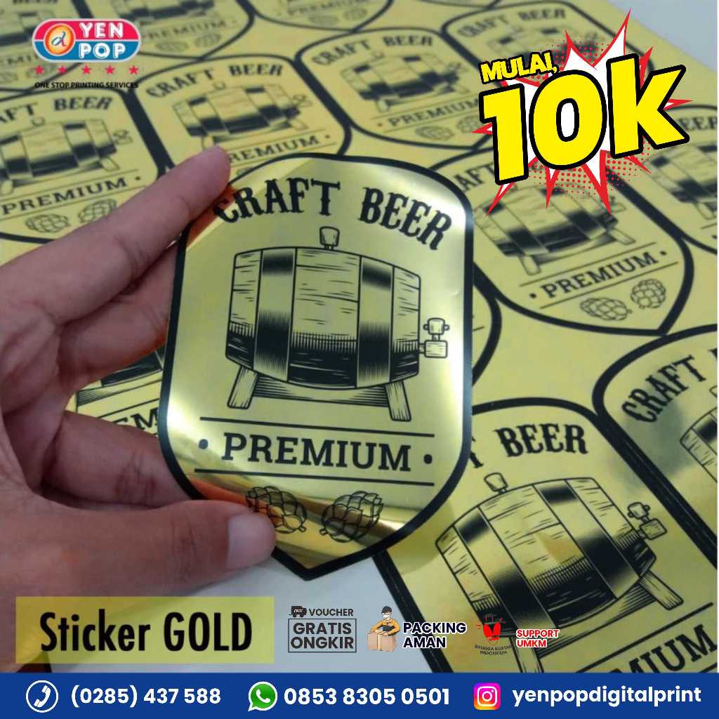 Jual Sticker Hologram A3+ I Cetak Sticker Hologram A3+ I GOLD A3+ I ...