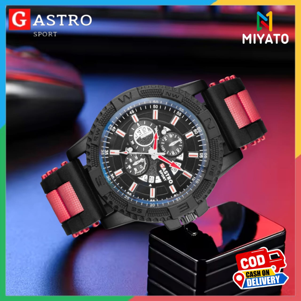 Jual Miyato Jam Tangan Pria Gastro Sport Chrono Tanggal Aktif Analog ...