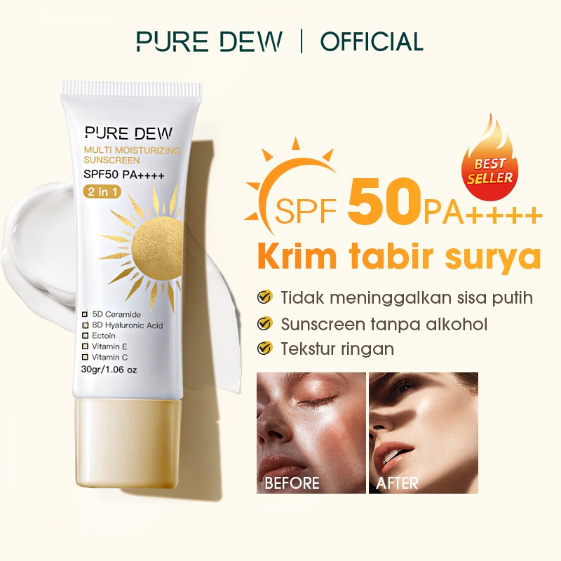 Jual PURE DEW - UV Serum Sunscreen Multi Moisturizing Sunscreen 5X Ceramide Serum Skin Barrier ...