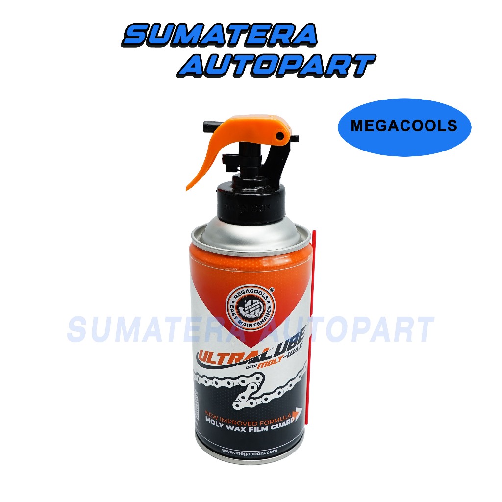 Jual Megacools Megacool Ultra Lube With Moly Max Pelumas Rantai 300Ml | Shopee Indonesia