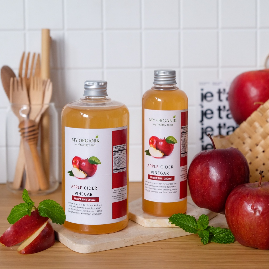 Jual My Organik Paket Murah Cuka apel Original Asli 500 ml 250ml Apple ...