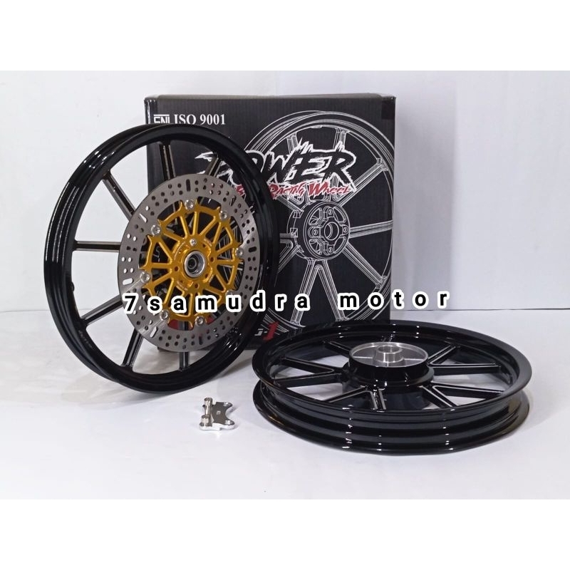 Jual velg racing power drag 1 model daytona ukuran 160/185-17 + cakram ...