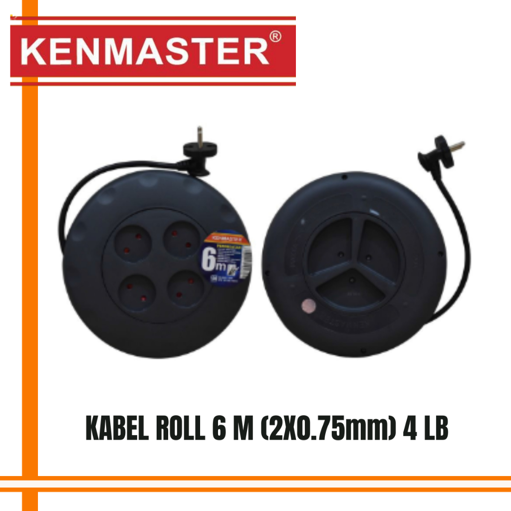 Jual KABEL ROL / KABEL ROL 4 LUBANG / KABEL ROL 6 M/ KABEL ROL 6M ...