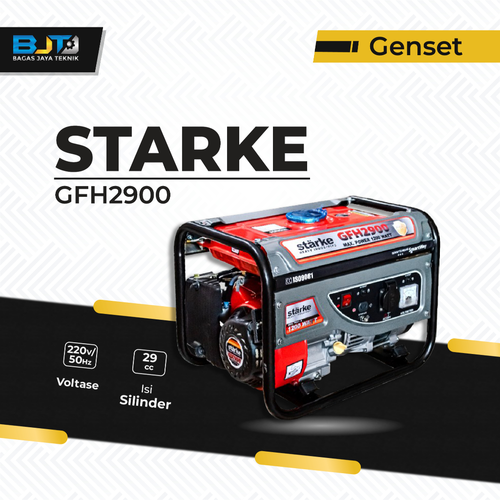 Jual Genset Bensin Generator Mini STARKE GFH2900 1200 Watt | Shopee ...