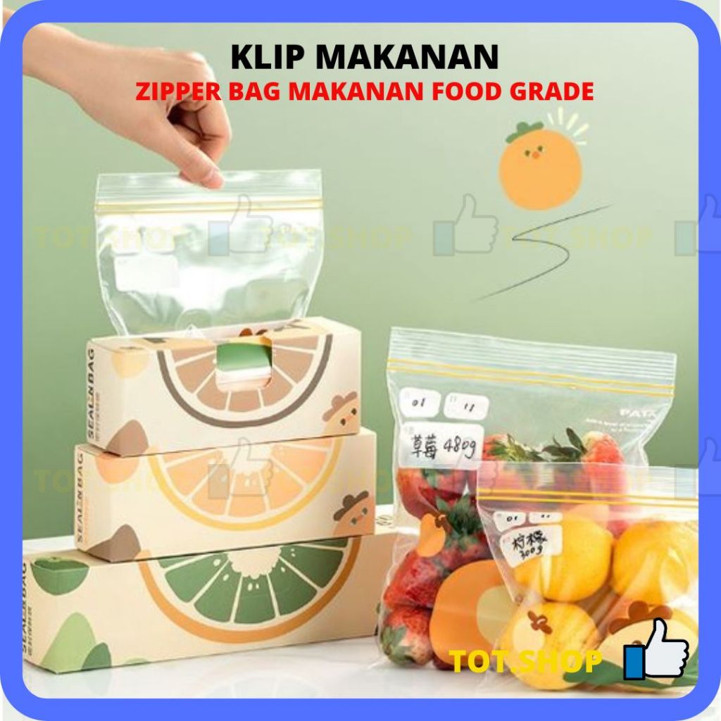 Jual Plastik Zipper Bag Makanan FOOD Grade Model Bagus Zipper Bag ...