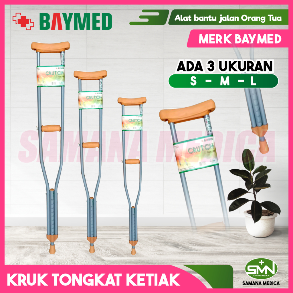 Jual Tongkat Ketiak Merk BAYMED Tongkat Kruk Alat Bantu Jalan MURAH ...