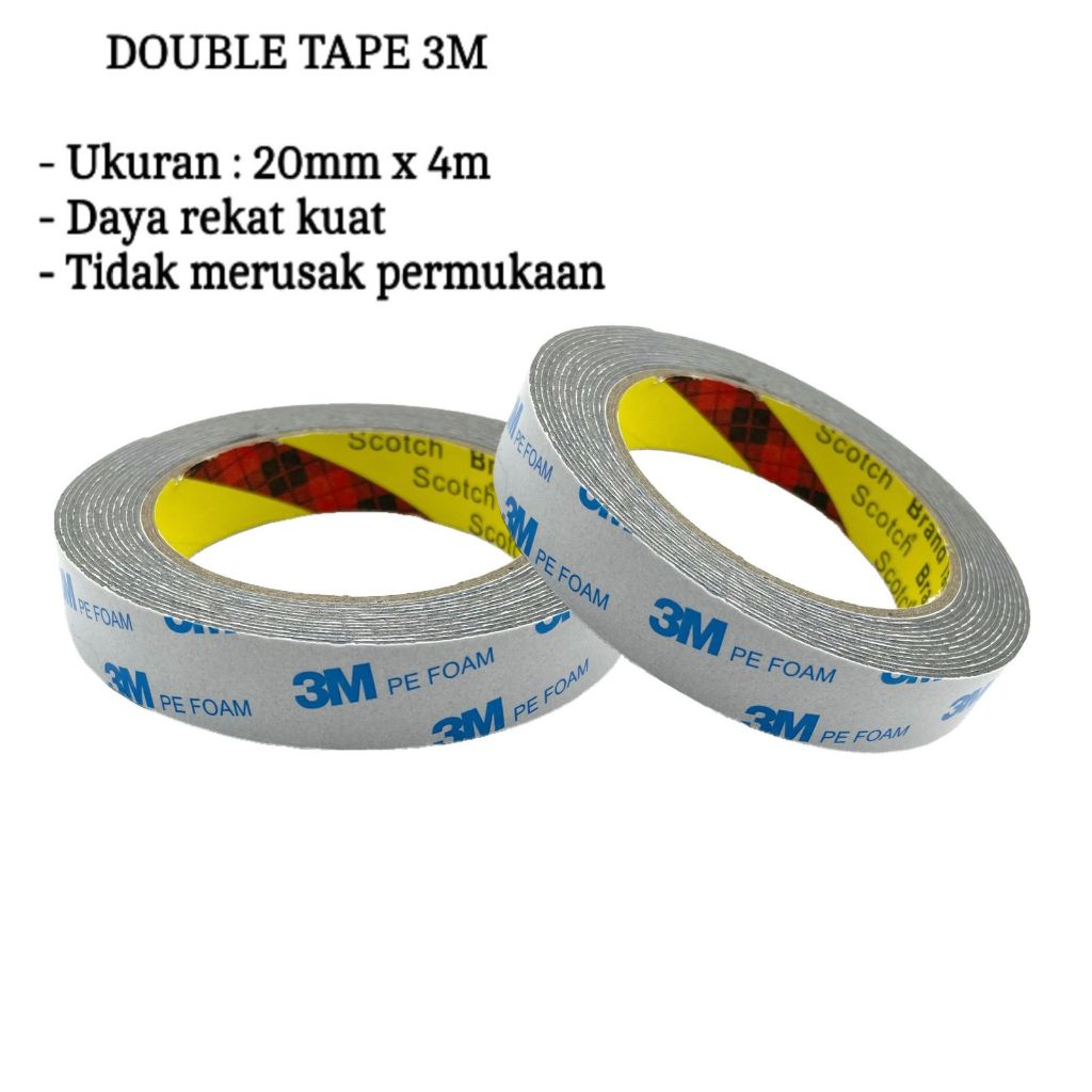 Jual DOUBLE TAPE 3M PE FOAM/ISOLASI/BB BUSA 20MM × 4M HIGH QUALITY TIP | Shopee Indonesia