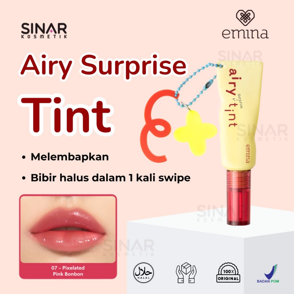 Jual Emina Airy Surprise Tint 3g / Long Lasting Tint - Lip Tint ...