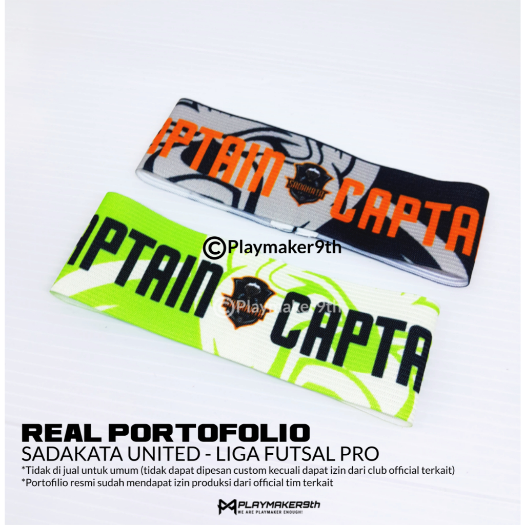 Jual Maker Ban Kapten Custom Captain Armband Futsal Sepakbola Karet ...