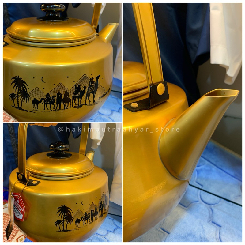 Jual Teko Arab Mazaya 4L Motif Unta Gurun Pasir Kuning Emas ~ Ceret ...