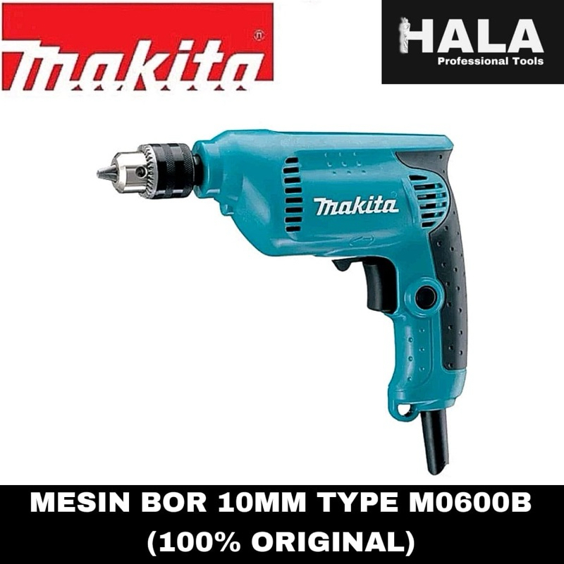 Jual MAKITA - BOR LISTRIK 10mm TYPE M0600B (100% ORIGINAL) | Shopee Indonesia