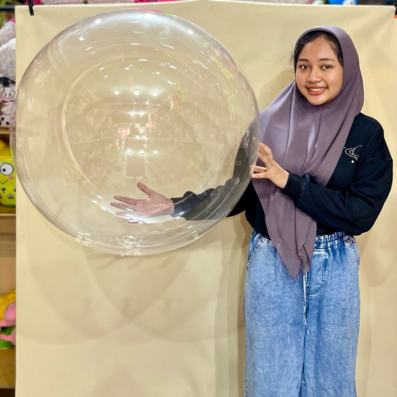 Jual Balon PVC Bobo Transparan Bening Ukuran 36 inch balon bulat besar ...