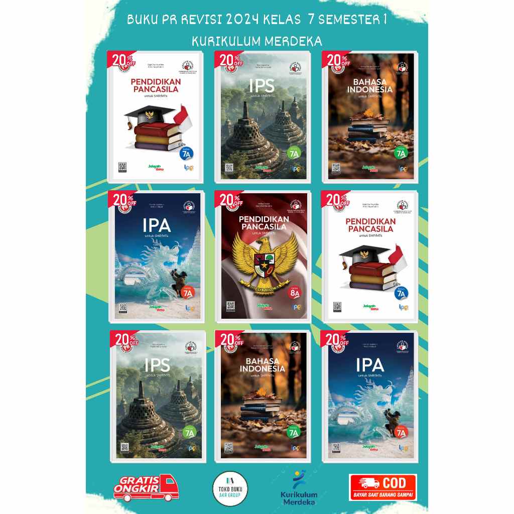 Jual Buku Pr/Lks Kurmer SMP Kelas 7 Semester 1 EDISI REVISI 2024 Kurikulum Merdeka Intan ...