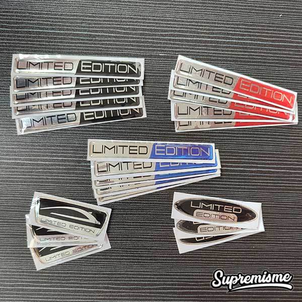 Jual Stiker Emblem Limited Edition Seri A | Sticker Timbul Limited ...