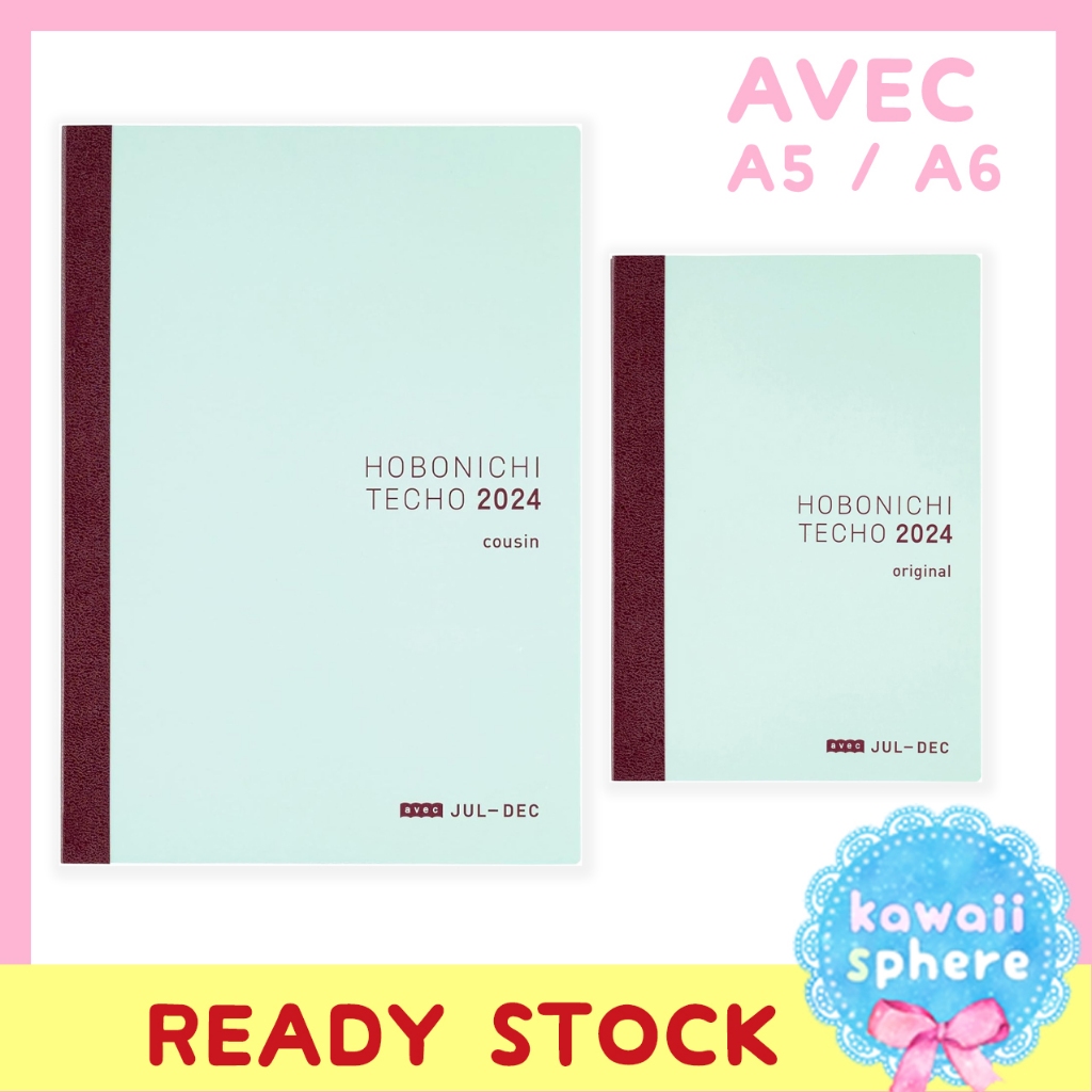 Jual Hobonichi Techo Avec Jul - Dec 2024 | A5 / A6 | Planner Hobonichi ...