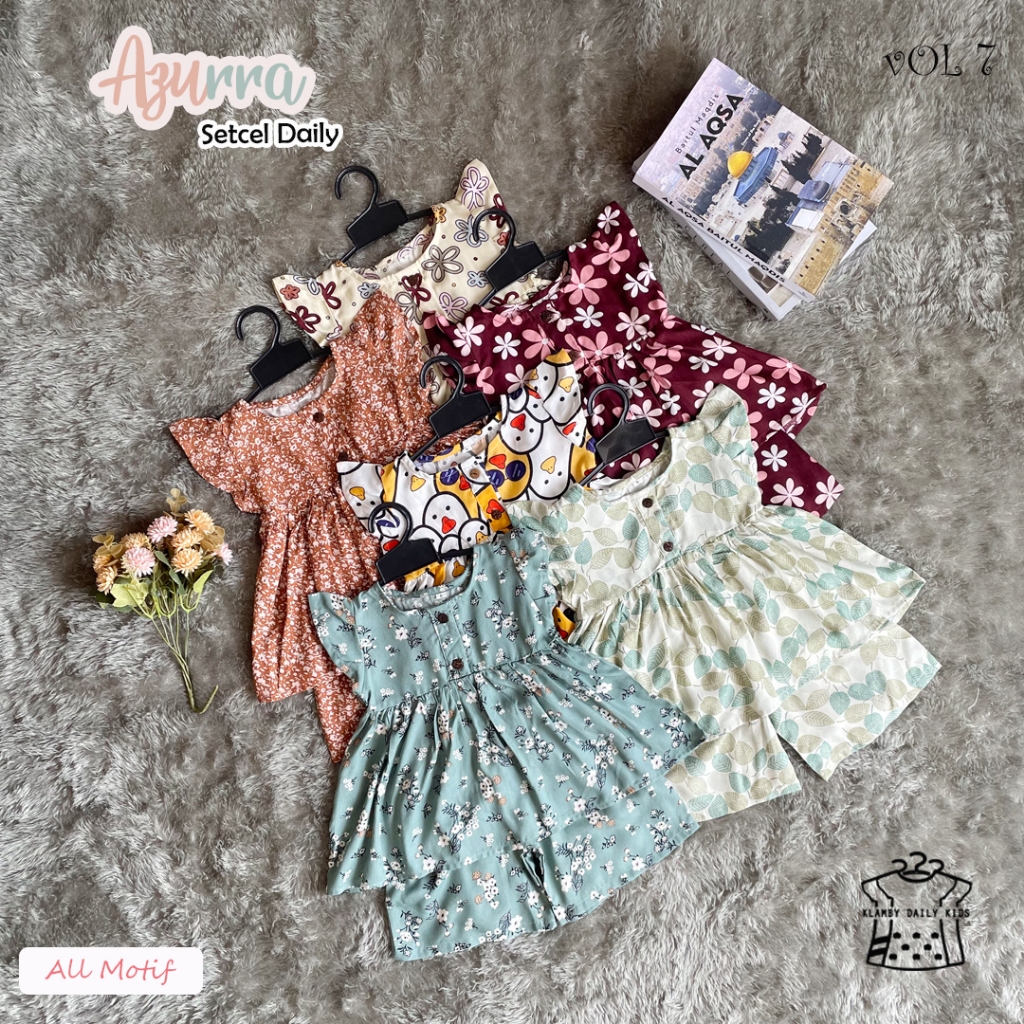 Jual Azura Set Setelan Anak perempuan 1-5 Tahun Setelan Rayon Anak ...