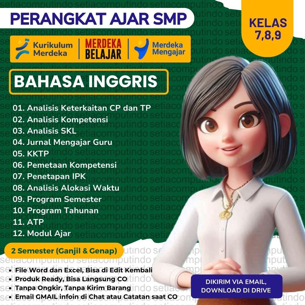 Jual Perangkat Ajar Bahasa Inggris Kelas 7,8,9 VII, VIII, IX IKM - Kumer - Kurikulum Merdeka ...