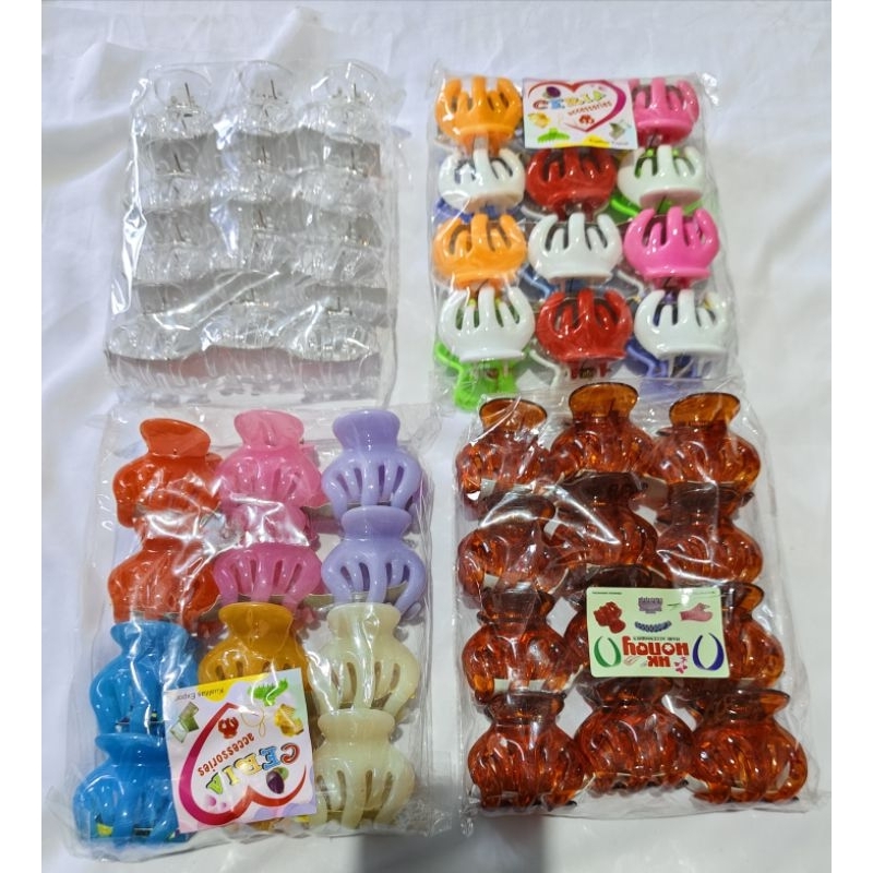 Jual jedai jepit rambut pastel anti patah original isi 12 pcs ukuran 5 cm | Shopee Indonesia