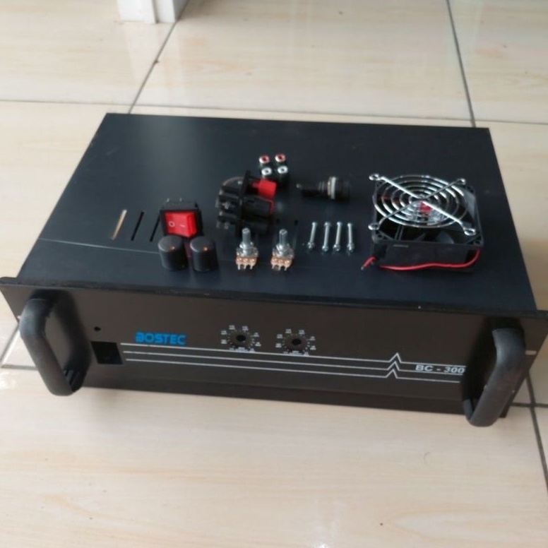 Jual KODE J46U Box Power Amplifier MUAT TRAVO 1 AMPER MURNI 2 Potensio ...