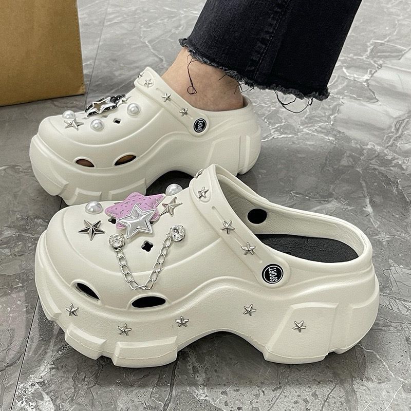 Jual Sandal Kodok EVA Hak Tinggi Super Ringan / Sandal Clog Wanita ...