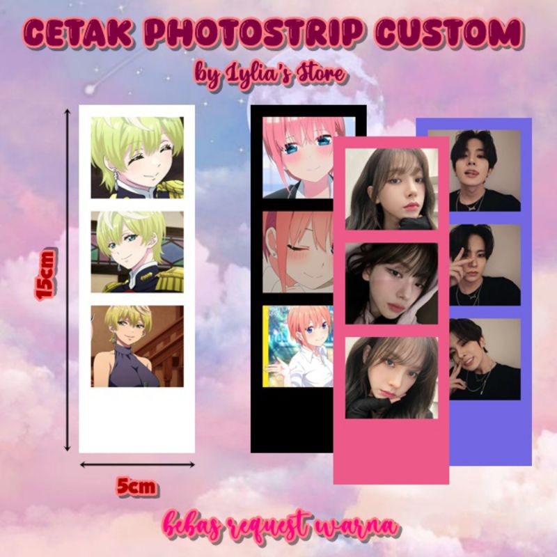 Jual CEK DESKRIPSI ️OPEN ORDER ️ CETAK PHOTOSTRIP CUSTOM FREEBIES MURAH ...
