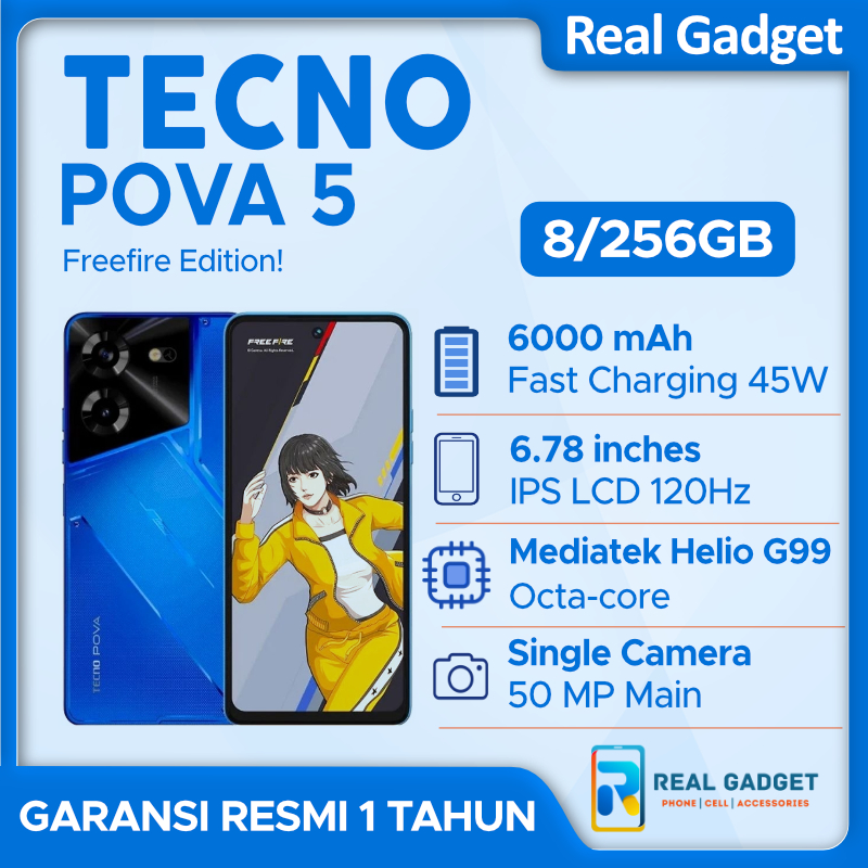 Jual TECNO POVA 5 PRO 5G / 4 / NEO 3 - 4/128 - 8/256 - 8/128 GARANSI ...