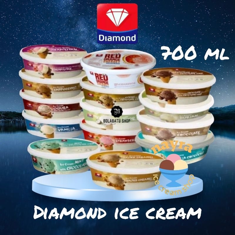 Jual Diamond ice cream 700 ml | Shopee Indonesia