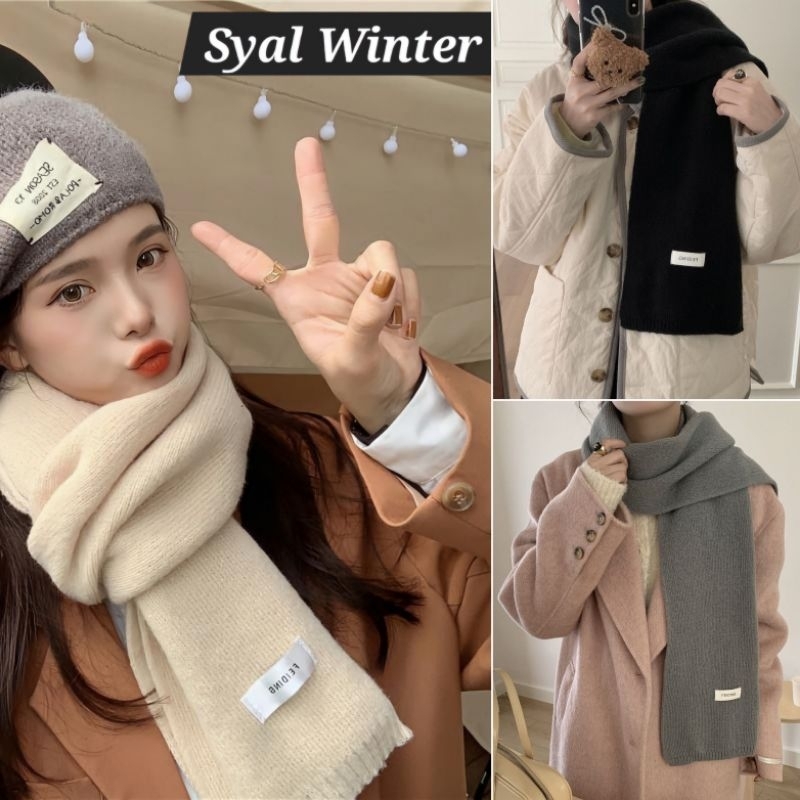 Jual Syal Musim Dingin / Winter Scarf / syal winter 012 | Shopee Indonesia