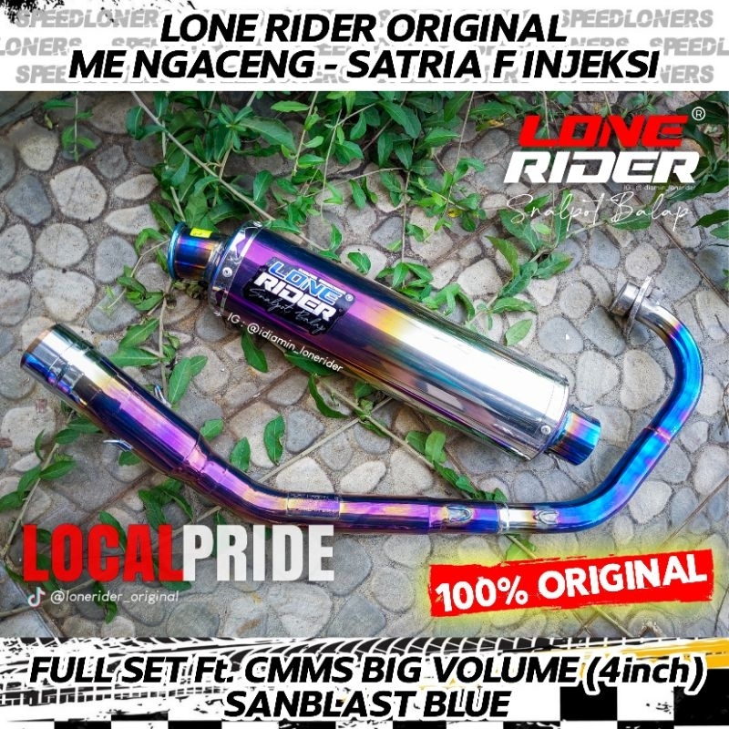 Jual Knalpot Lone Rider FU FI LONE RIDER ORIGINAL ME Ngaceng Silincer Big Volume Full System ...