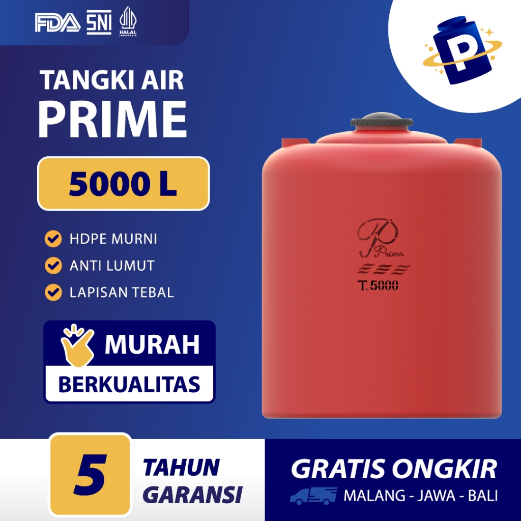 Jual Tangki Toren Tandon air Prime 5000 L Tidak Berbau & Higienitas | Shopee Indonesia