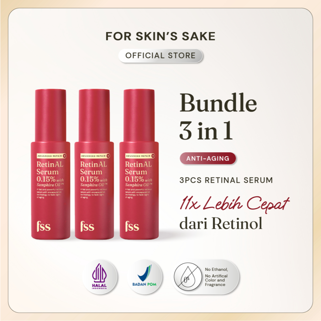 Jual For Skin's Sake FSS RetinAL Serum 0.15% Serum Retinoid Memudarkan ...