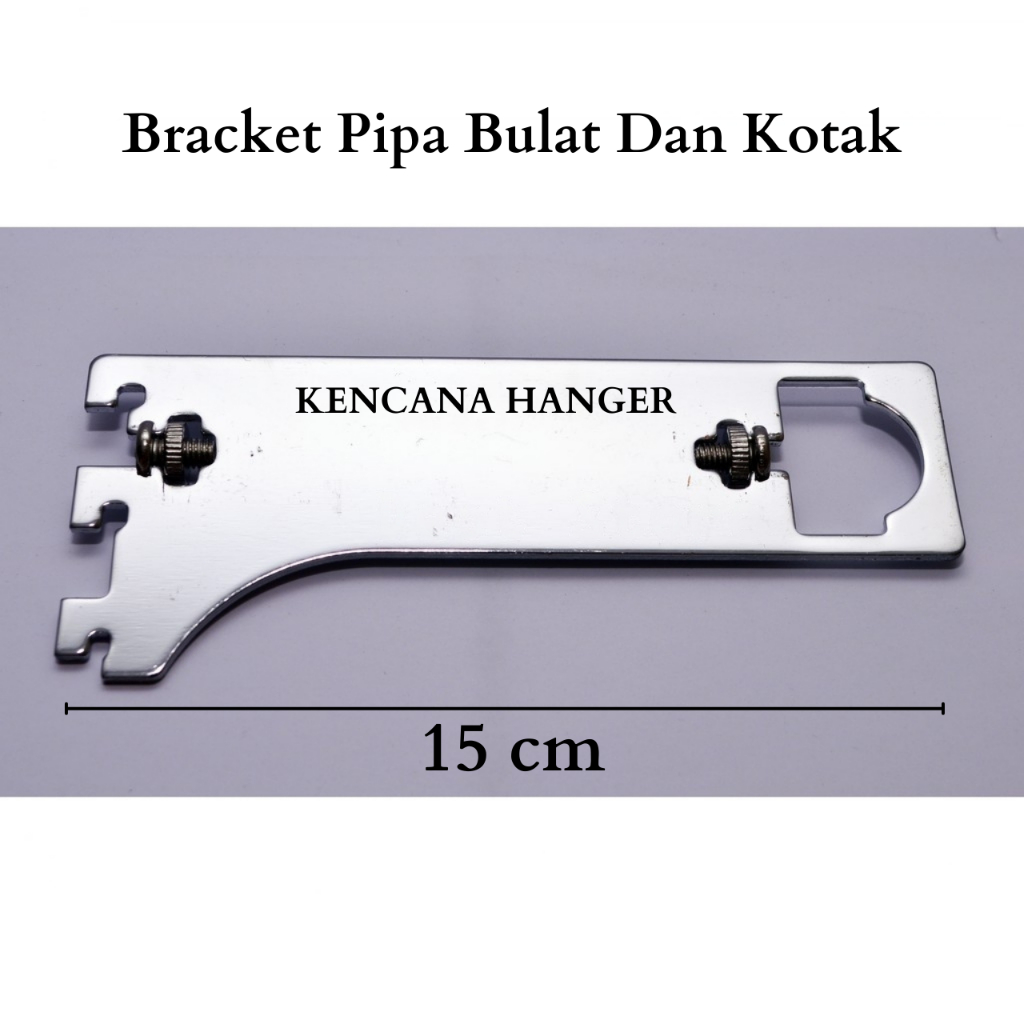 Jual Bracket Pipa Multifungsi 15 cm Stainless Steel Daun Braket H15 | G15 Dudukan pipa kotak ...
