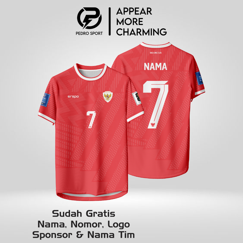 Jual JERSEY TIMNAS HOME AND AWAY ERSPO 2024 | Shopee Indonesia
