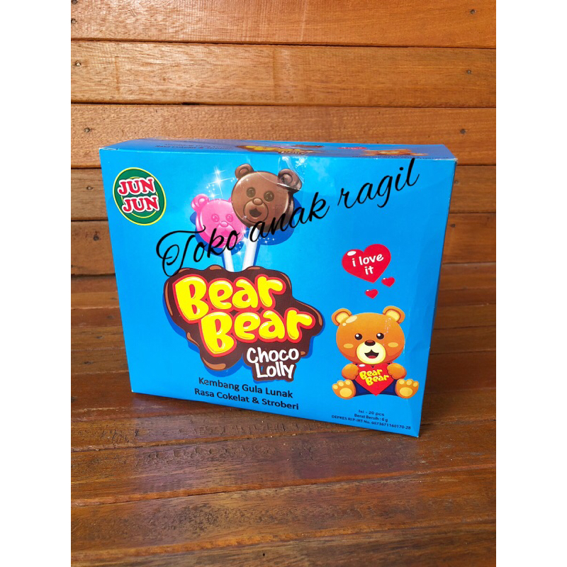 Jual Bear bear choco lolly 1 dus isi 20 pcs | Shopee Indonesia