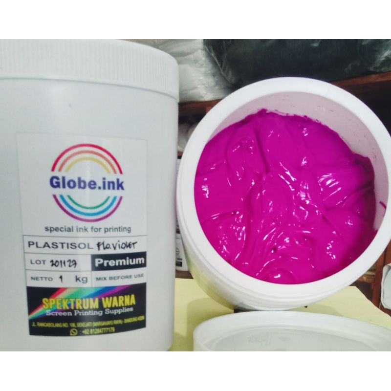 Jual Cat Sablon Premium Flo Violet 1Kg | Shopee Indonesia