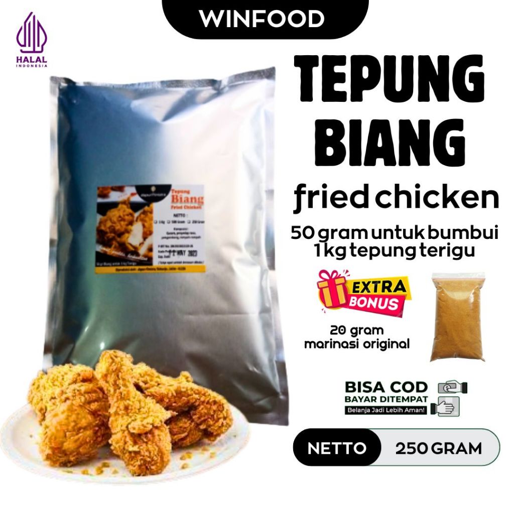 Jual Tepung Biang Fried Chicken Krispi ala KFC 250 Gram | Shopee Indonesia