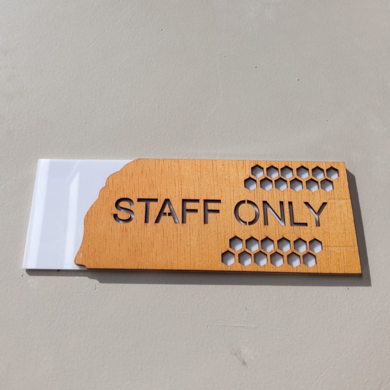Jual Signage Staff Only | | Papan Tanda Staff Only | Staff Only ...