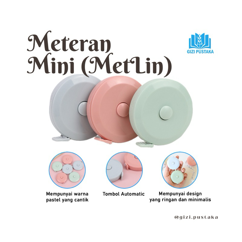 Jual Meteran Mini | Metline | Alat ukur Lingkar perut, Lingkar Betis ...