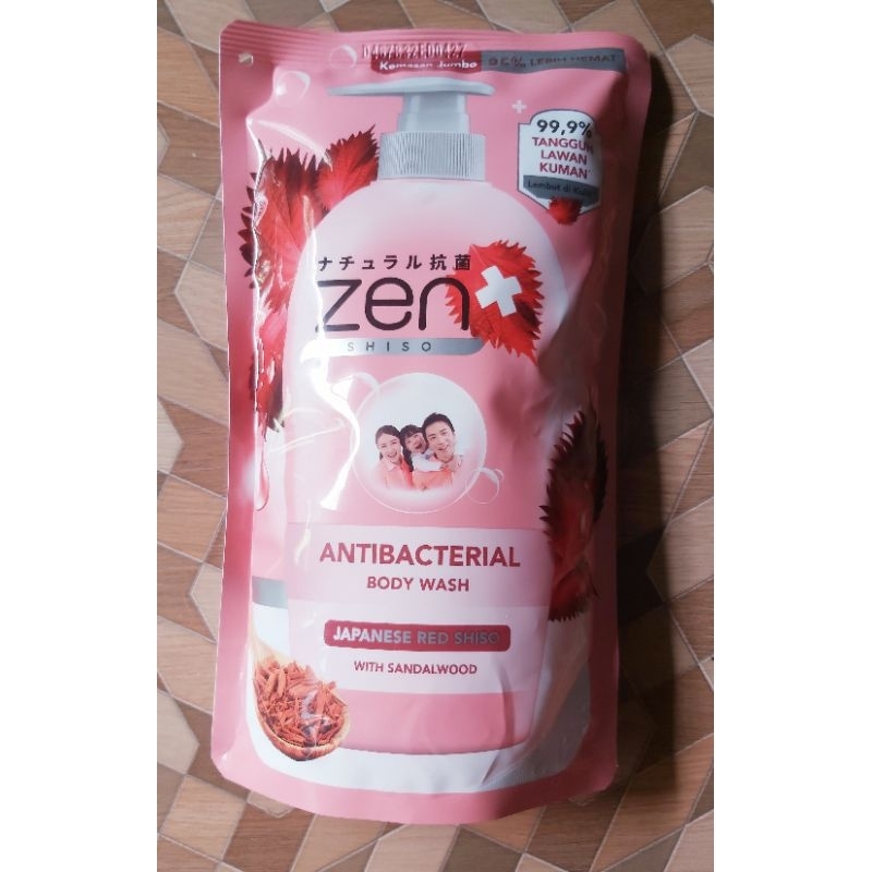Jual Zen Anti-Bacterial Body Wash Japanese Red Shiso Refill 800 ml ...